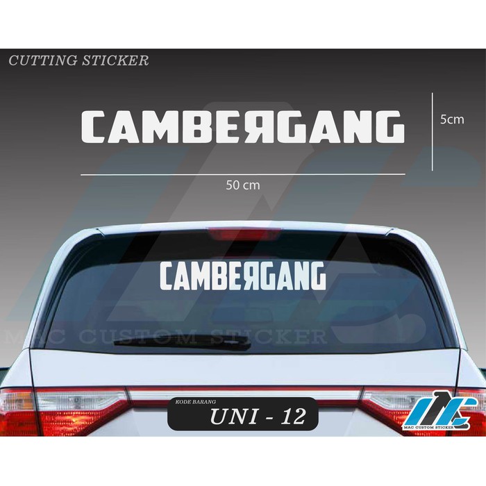 Jual STICKER MOBIL - STIKER MOBIL UNIVERSAL - CAMBERGANG - UNI 12 ...