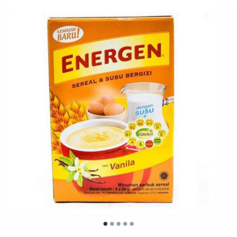 Jual Energen minuman sereal bergizi 5x29gr kemasan kotak | Shopee Indonesia