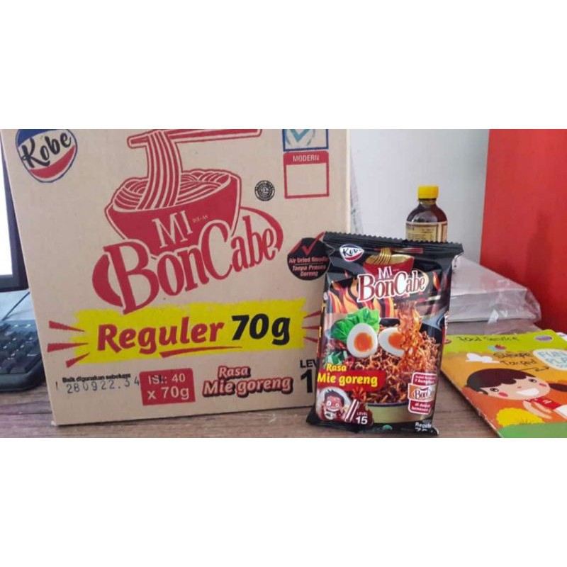 Jual Mi BonCabe (70gr) rasa mie goreng level 15 ( 1 Dus) 1 karton isi ...