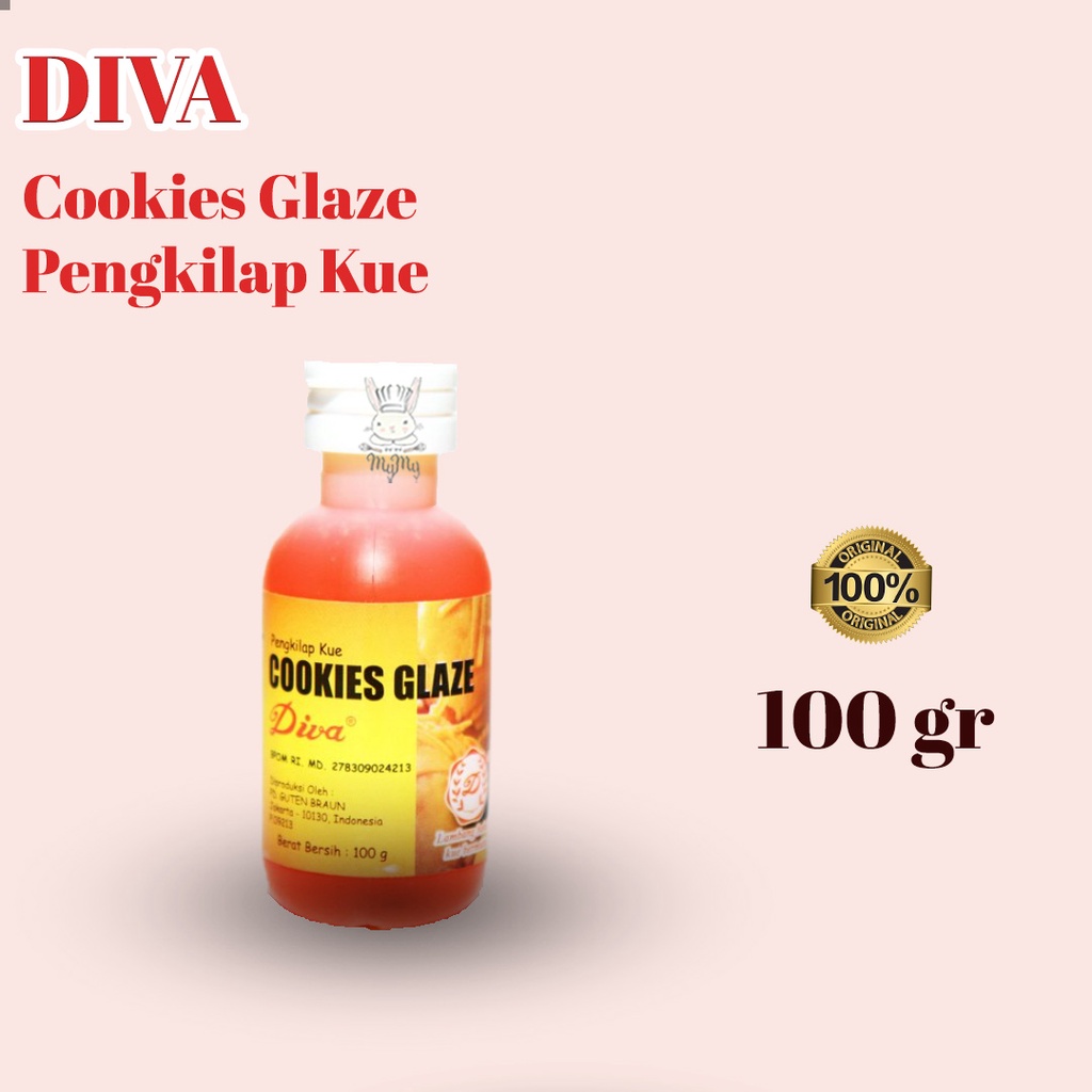Jual Diva Cookies Glaze Pengkilap Kue Kering 100 gr | Shopee Indonesia