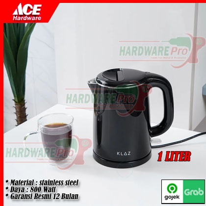 Jual Teko Listrik Ketel Listrik Pemanas Air Klaz Double Wall 1 Liter ...
