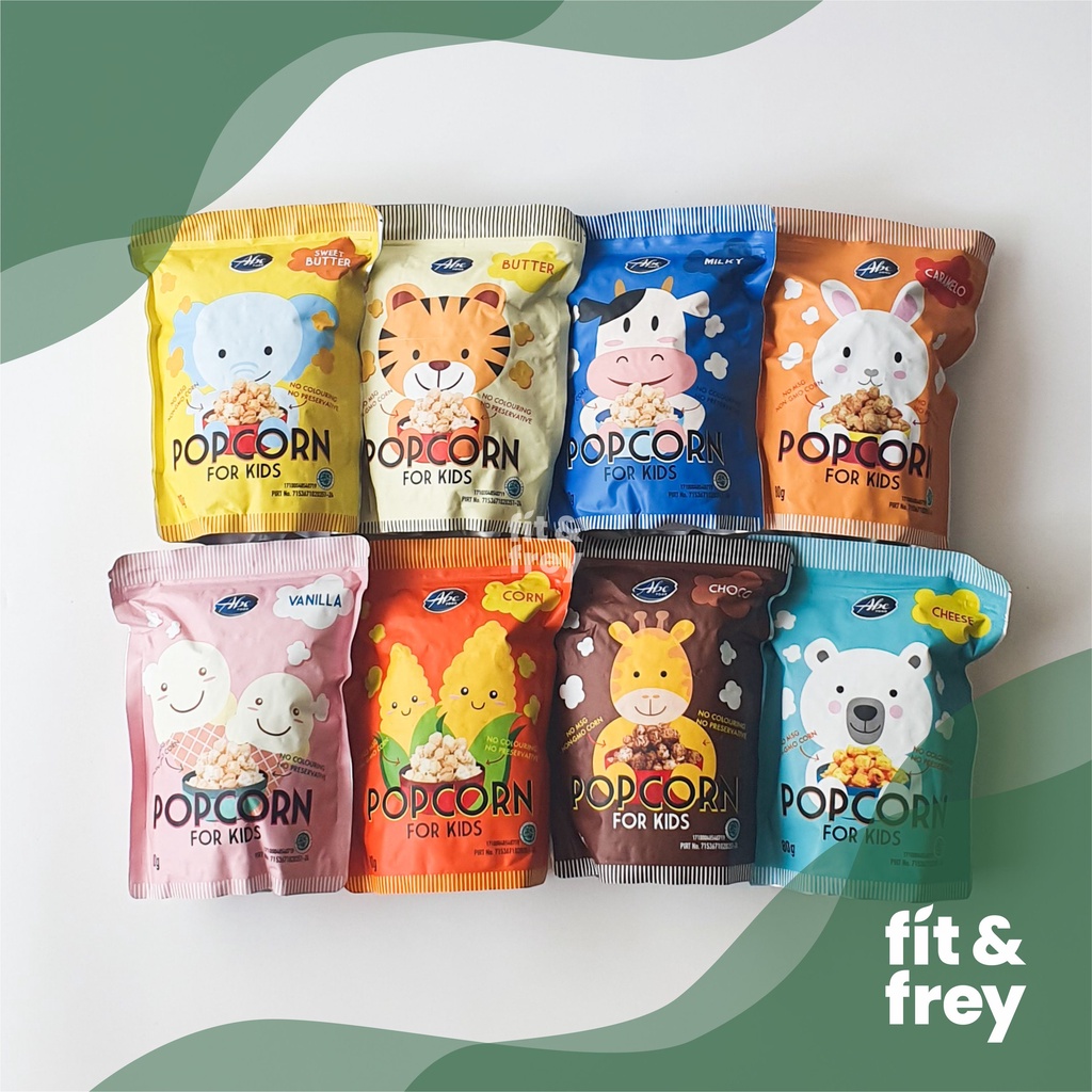 Jual ABE FOOD Popcorn For Kids 80g - Snack Sehat Popcorn Anak - Cemilan ...