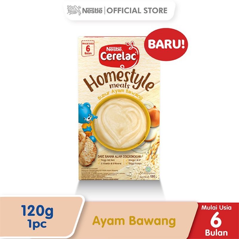 Jual Nestle Cerelac Homestyle meals bubur Tim ayam bawang 100g | Shopee ...