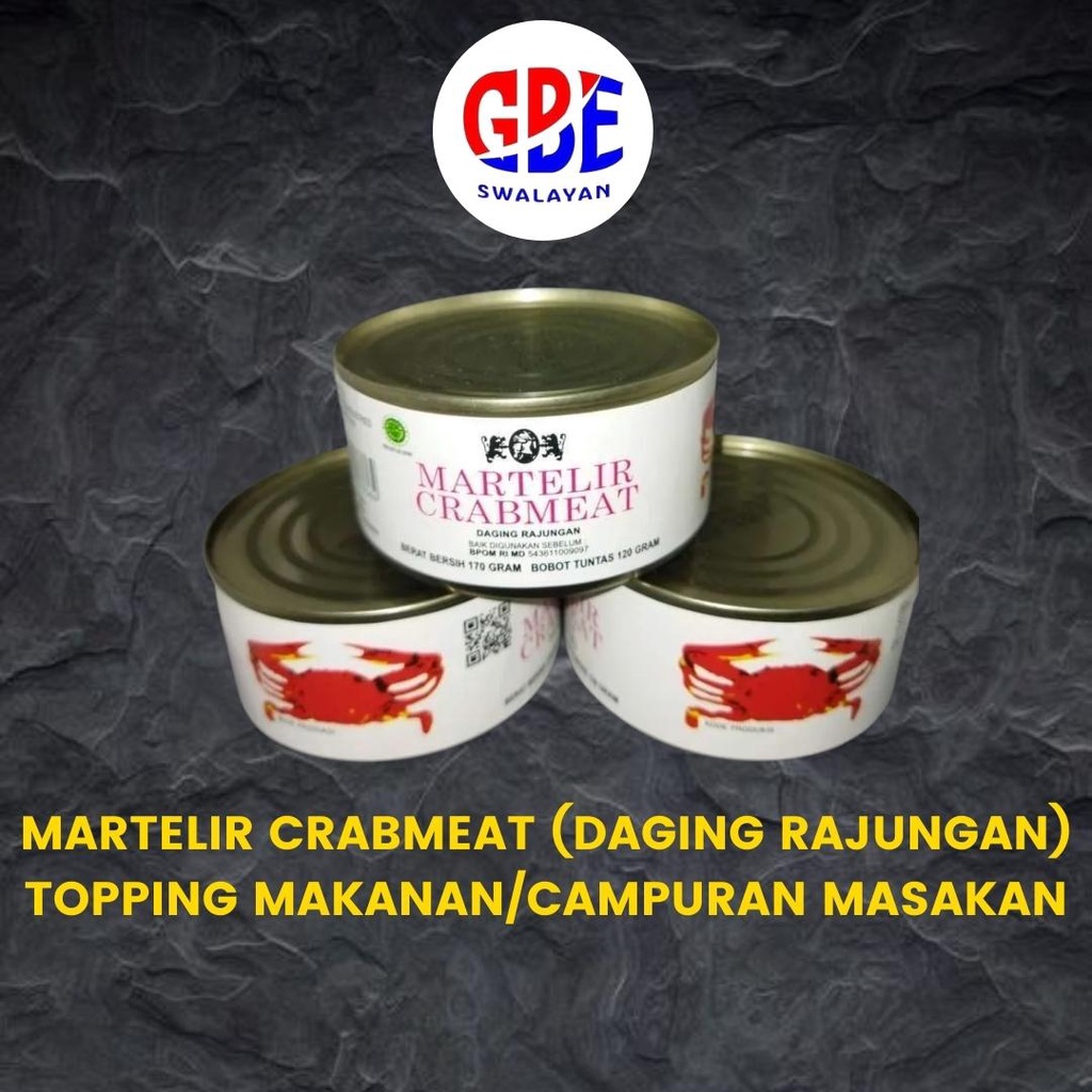 Jual DAGING KEPITING/RAJUNGAN KALENG MERK MARTELIR 170GR | Shopee Indonesia