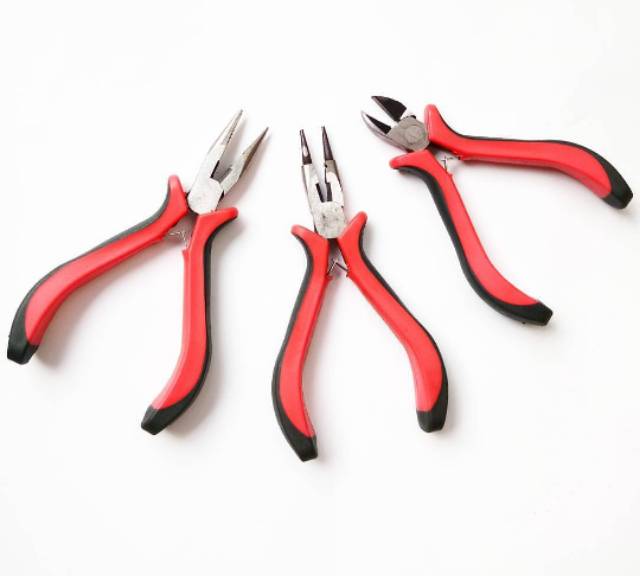 Jual TANG SET ISI 3 PC | TANG AKSESORIS GAGANG MERAH PERLENGKAPAN CRAFT ...