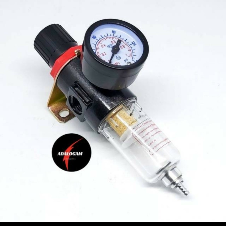 Jual MINI AIR CONTROL SINGLE 1/4 INCH FILTER KOMPRESOR UDARA REGULATOR ...