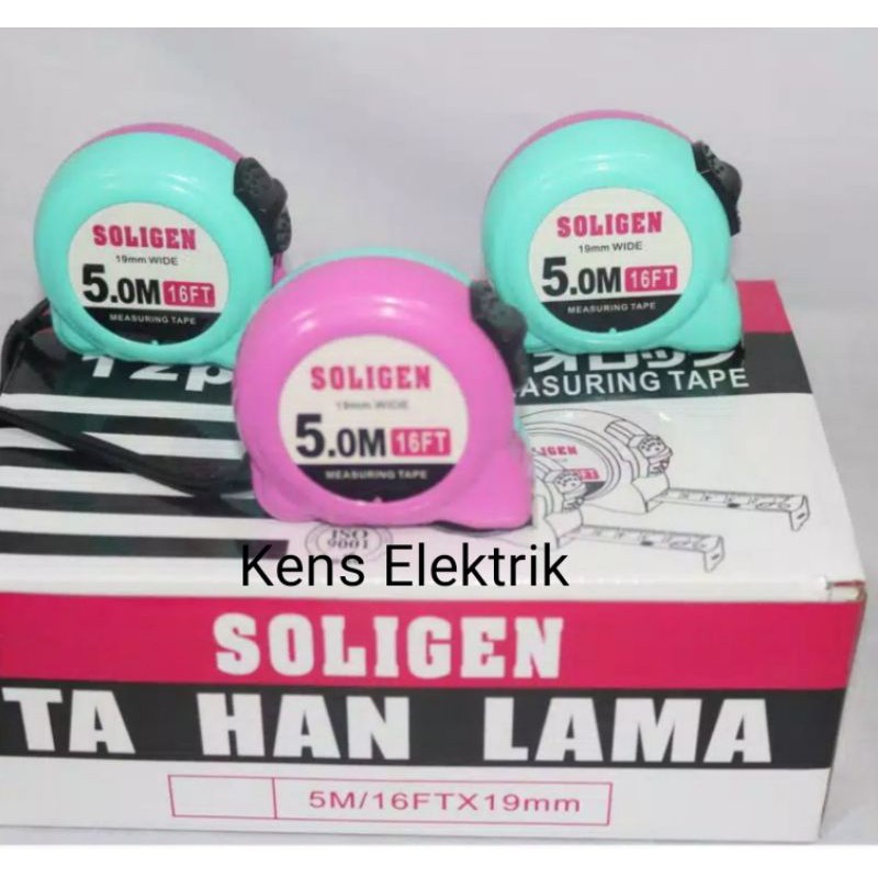 Jual Meteran Soligen 5m 5 meter Meteran murah meteran tukang meteran ...