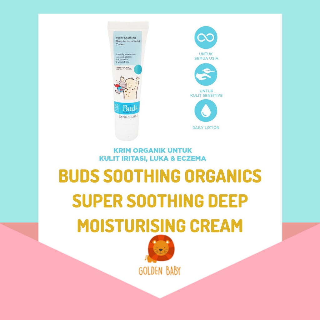 Jual Buds Organics Super Soothing Deep Moisturising Cream | Shopee ...