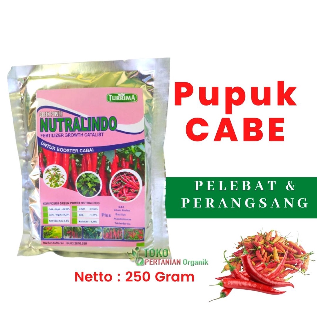 Jual Pupuk cabe rawit agar berbuah lebat, Booster organik cabe putih NUTRALINDO | Shopee Indonesia