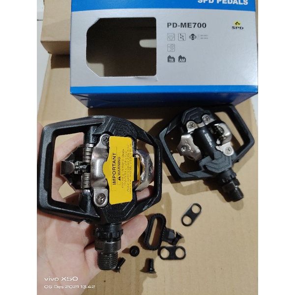 Jual pedal cleat mtb Shimano seri ME700 original via Malaysia include ...