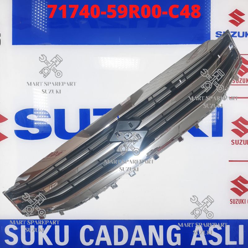 Jual Grille Chrome Radiator Atas Upper Bumper Bemper Depan Front Suzuki ...