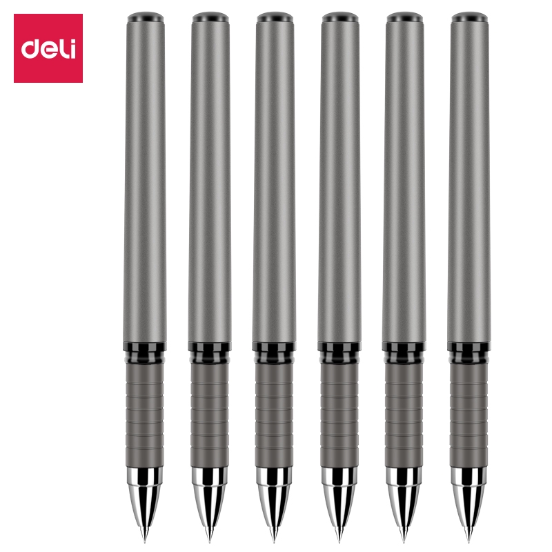 Jual Deli Office Gel Pen Pulpen Kantor 0.5/0.7/1mm Warna Tinta Hitam ...