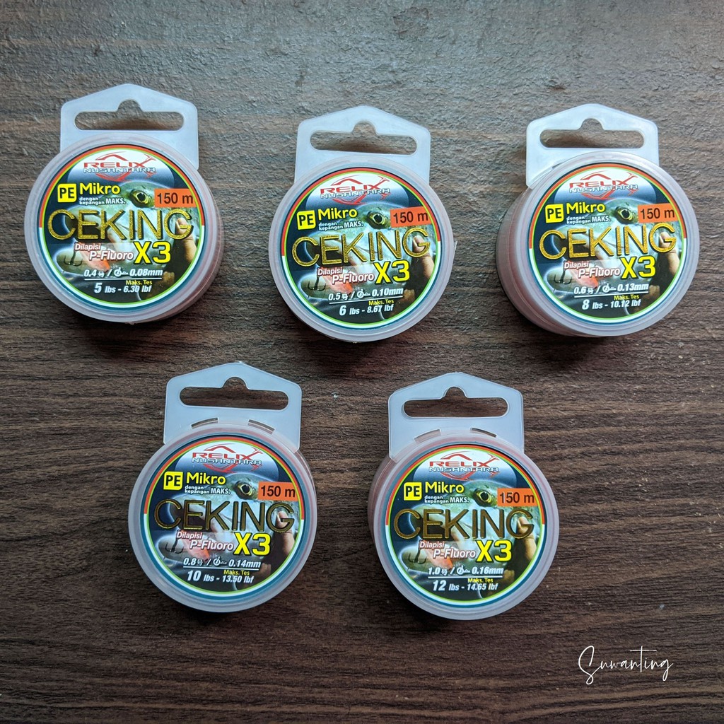 Jual Senar Braided Micro PE Relix Nusantara Ceking X3 Ultralight | Shopee Indonesia