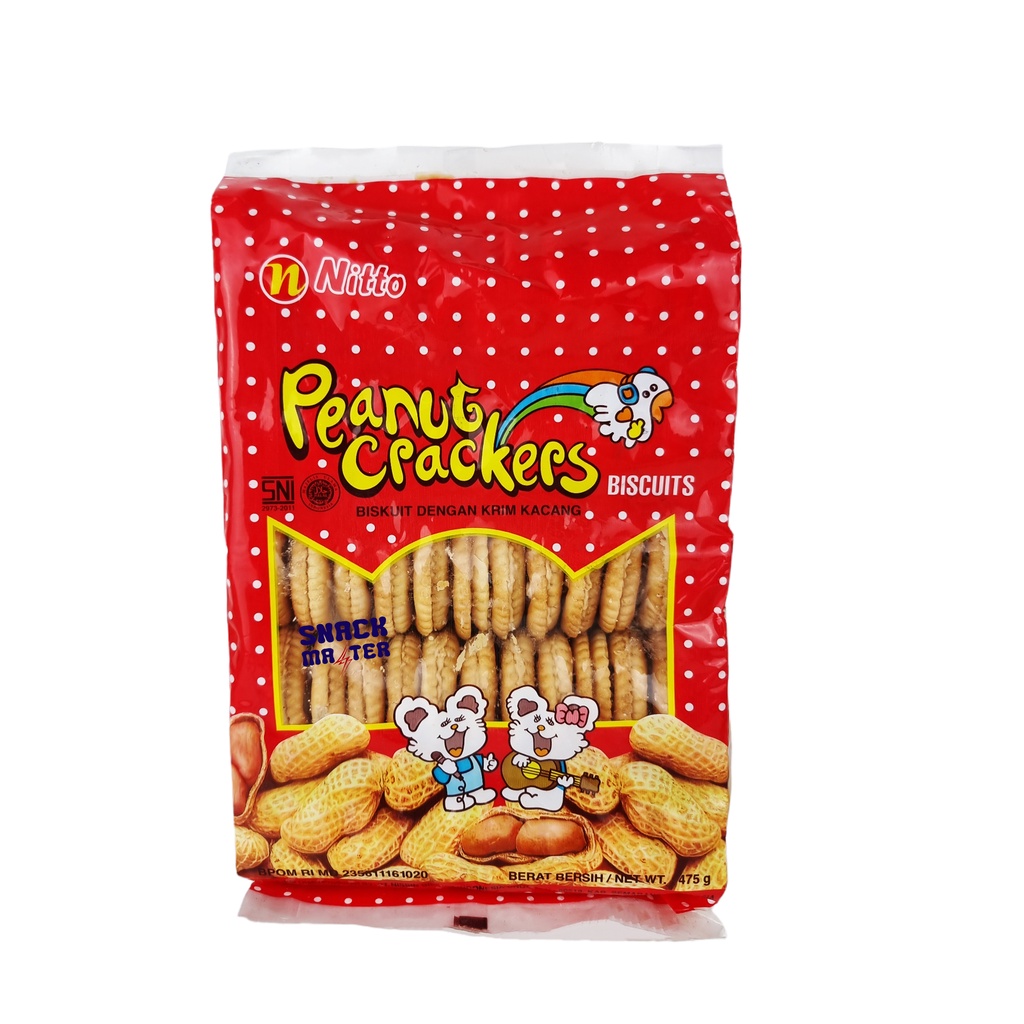 Jual Nitto Peanut Crackers Biscuits -Netto 475 gr | Shopee Indonesia