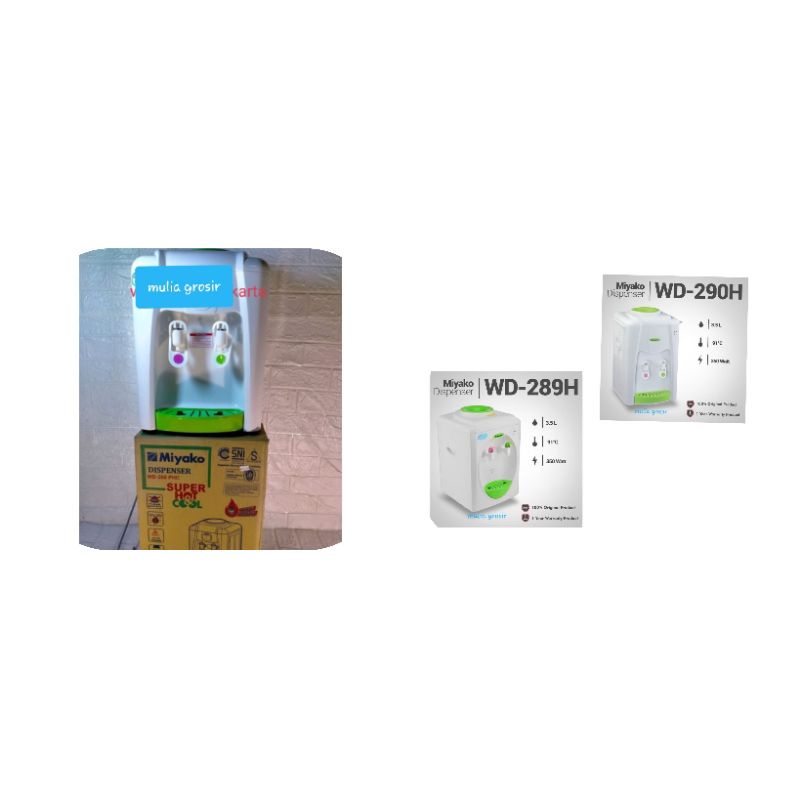 Jual Dispenser Miyako Panas Dingin dan Normal WD 289H 289HC 290 PHC ...