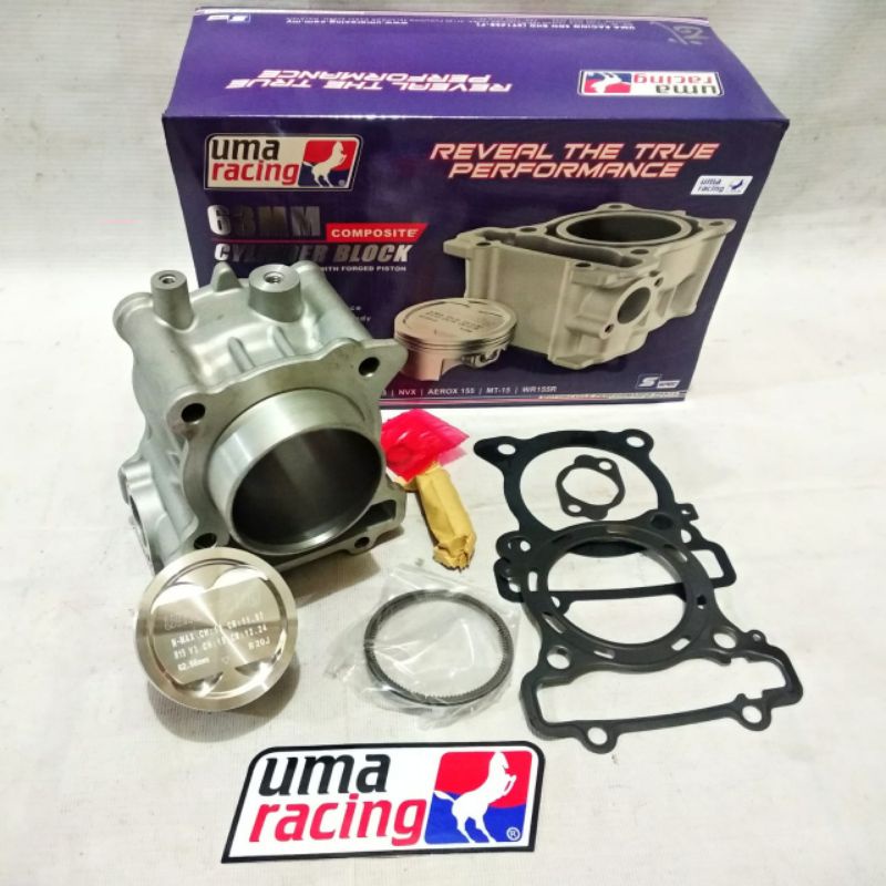Jual Blok Bore Up UMA Racing NMAX Aerox R15 V3 MT15 WR155 Piston Forged ...