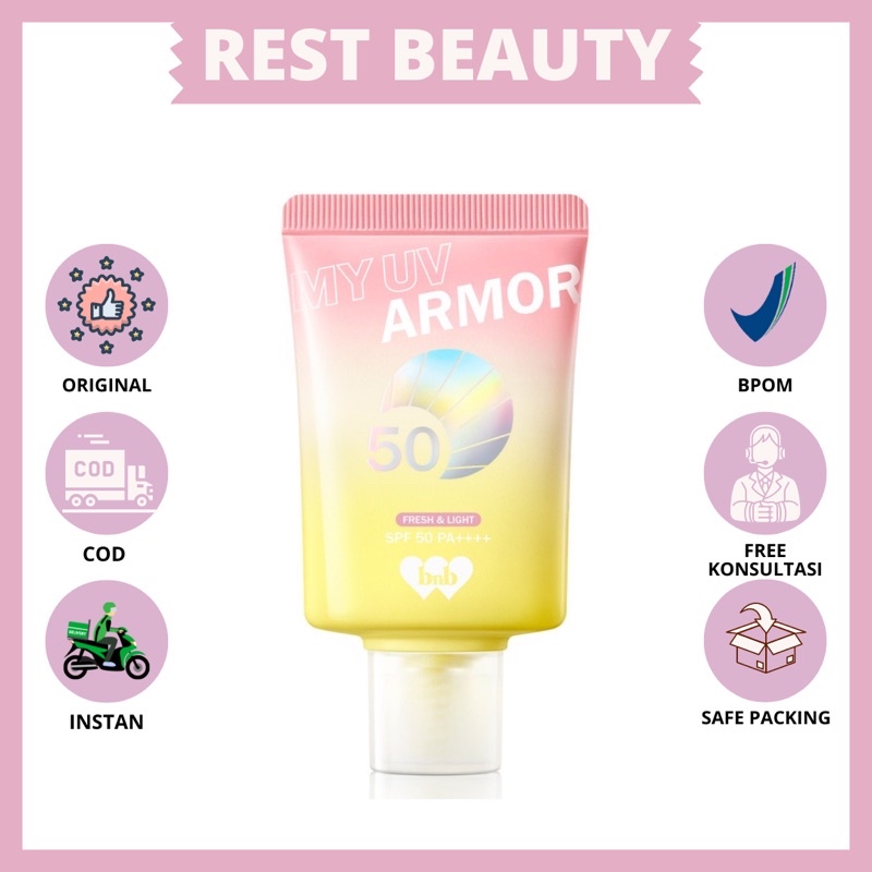 Jual BARENBLISS - BNB barenbliss My UV Armor SPF 50 PA++++ - Face Sunscreen gel Moisturizer ...