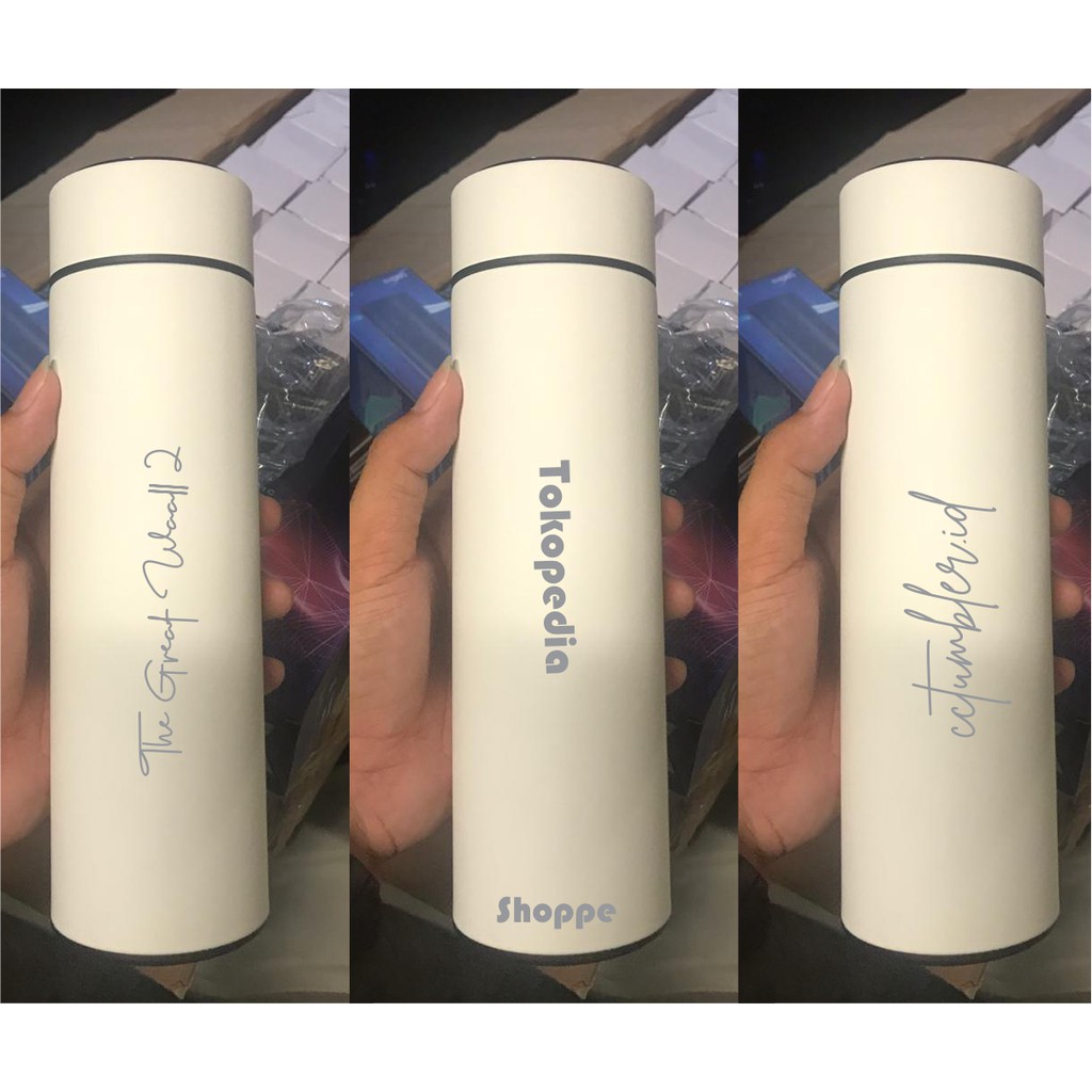 Jual TUMBLER DIGITAL / DOFF / TUMBLER LED / SUHU / TERMOS / CUSTOM NAMA ...