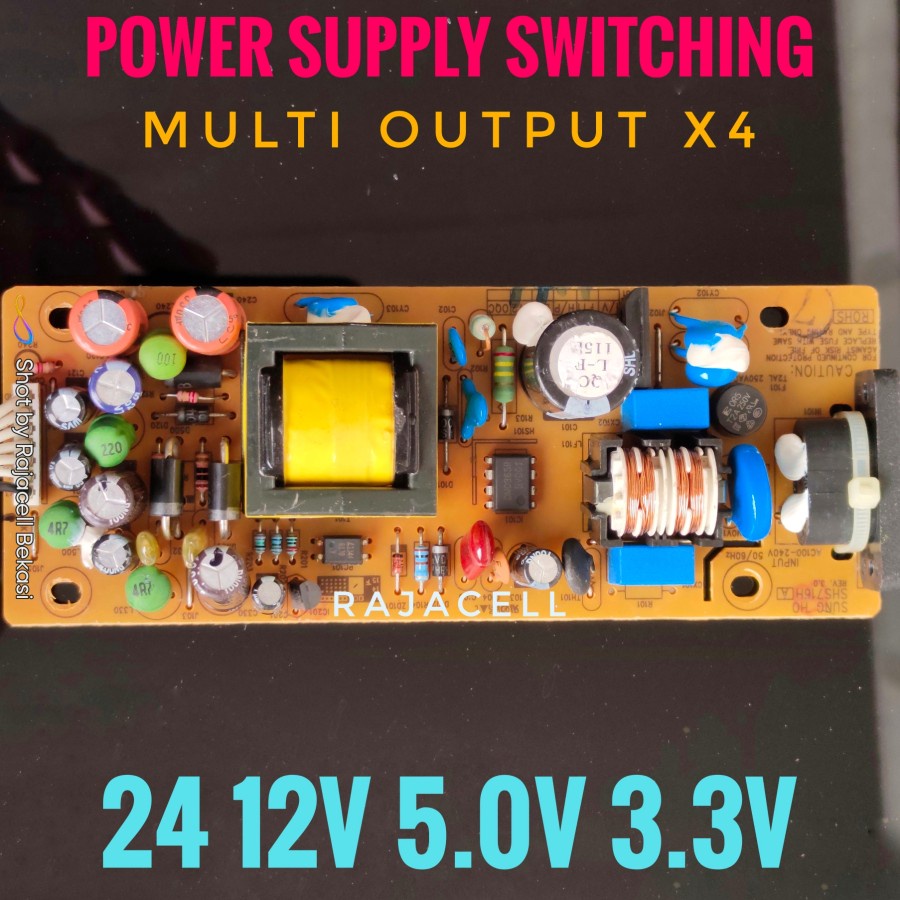 Jual Power Supply Switching Multi 4 Output 24V 12V 5V 3 3V Universal ...