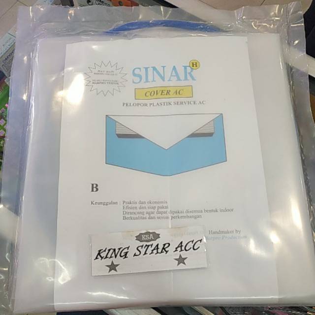 Jual Plastik cuci ac Besar Plastik service ac 2pk Cover ac besar sinar ...