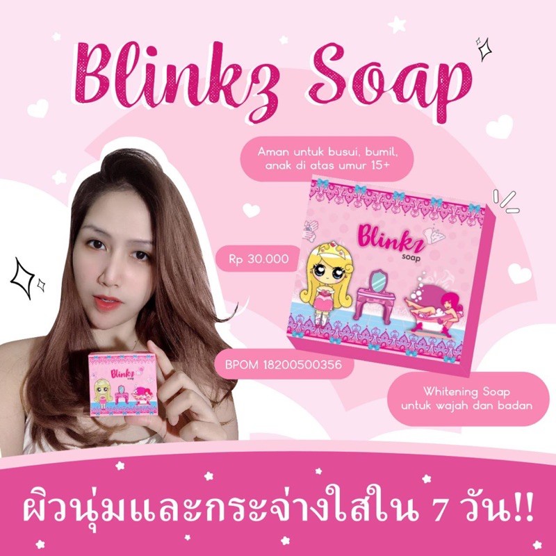 Jual (BISA COD) BLINKZ SOAP Whitening Viral. BPOM & READYSTOCK. Agen ...