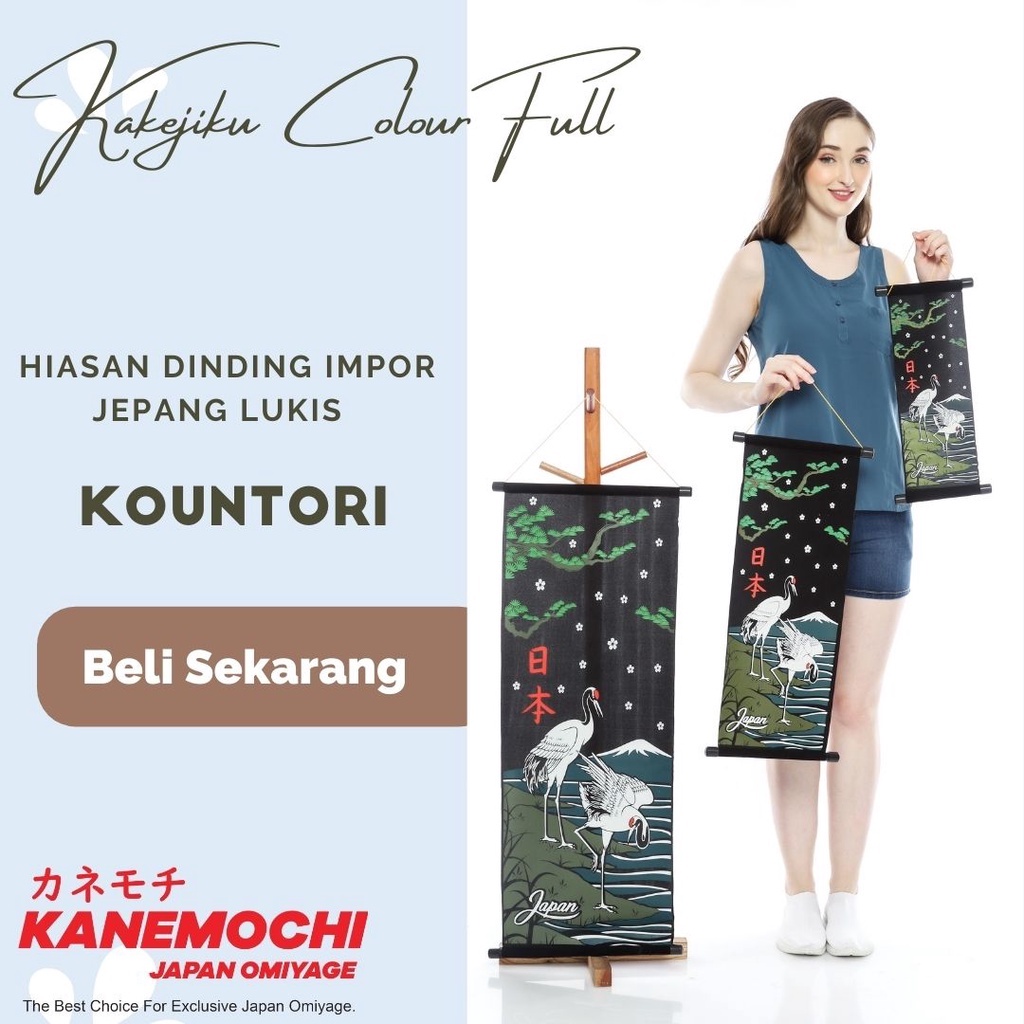 Jual KANEMOCHI KAKEJIKU KOUNTORI BANGAU - KANEMOCHI HIASAN DINDING KHAS JEPANG - HANGIN SCROL ...