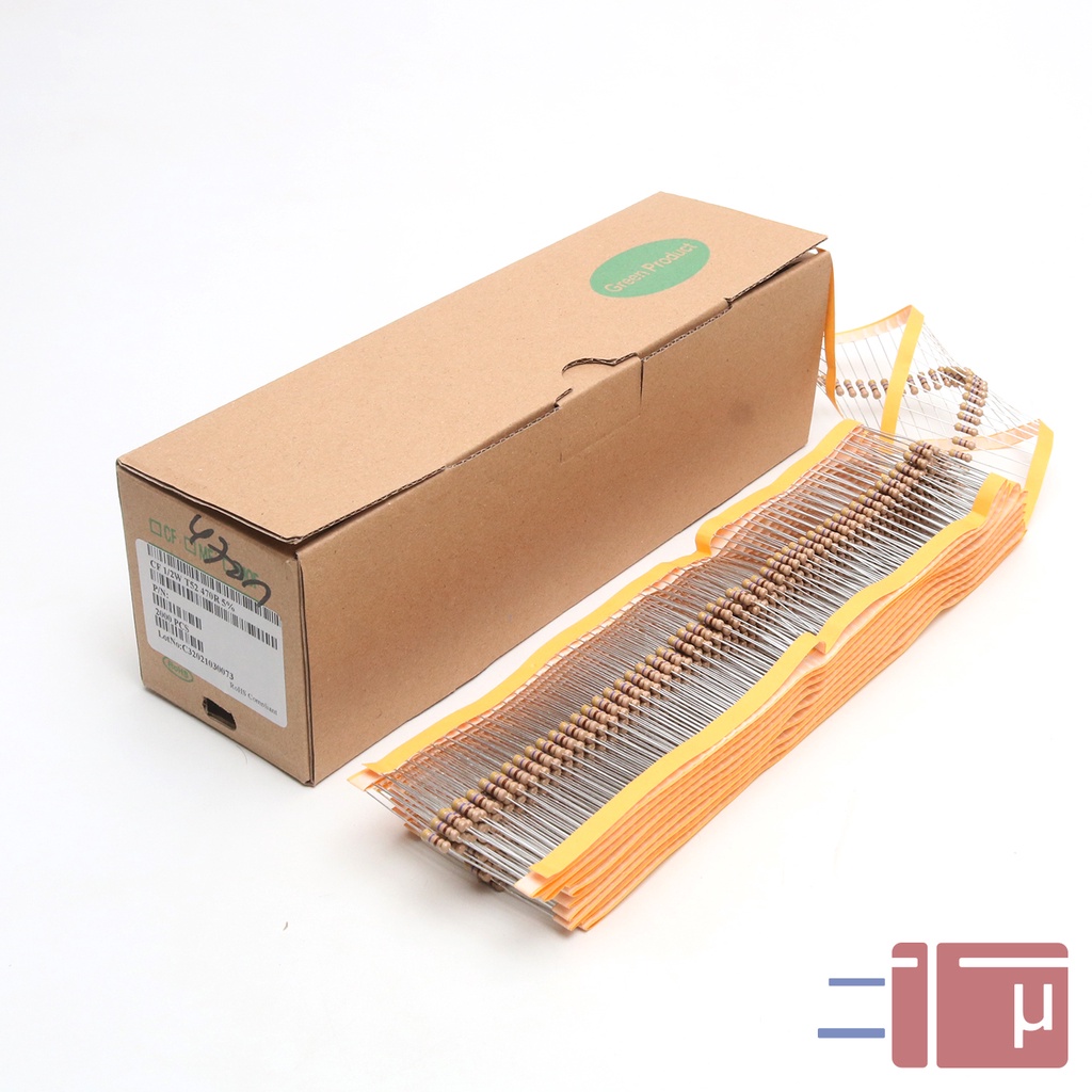 Jual X10 Resistor 470R 470 Ohm 1/2W Karbon 5% Taiwan Kaki Tembaga ...
