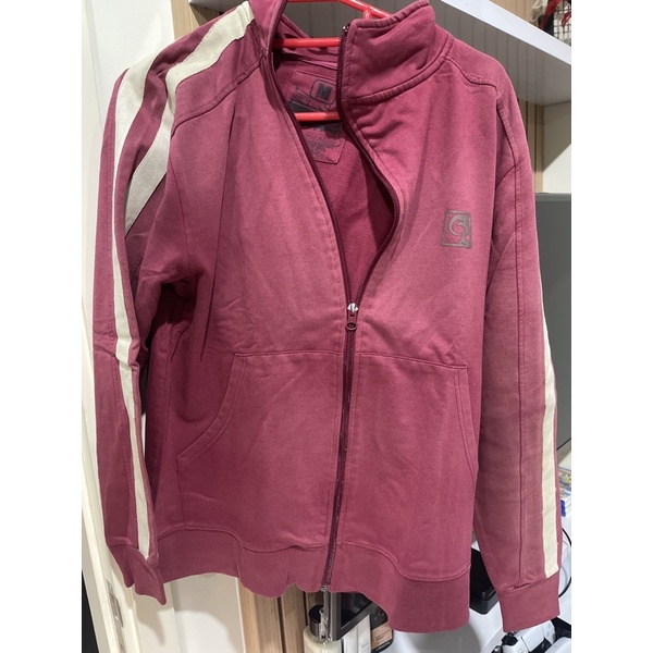 Jual preloved jaket jacket wanita ladies merah insial Y | Shopee Indonesia