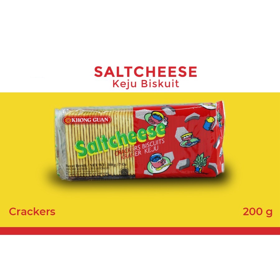 Jual Khong Guan Saltcheese Crackers 200g 200 gram KhongGuan | Shopee ...