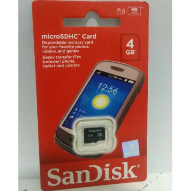 Jual KARTU MEMORY SANDISK 4GB | Shopee Indonesia
