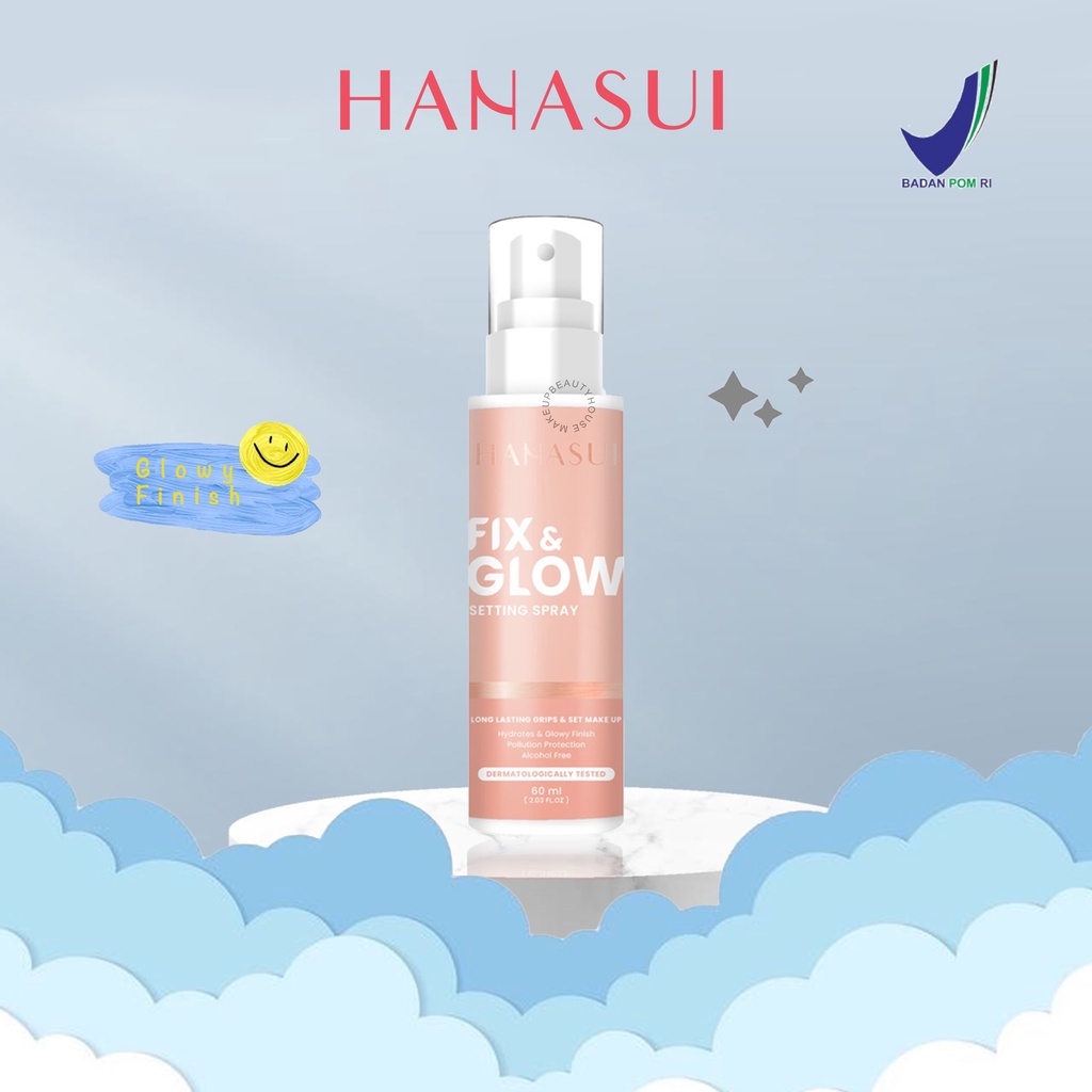 Jual HANASUI Fix & Glow Setting Spray 60ml | Shopee Indonesia