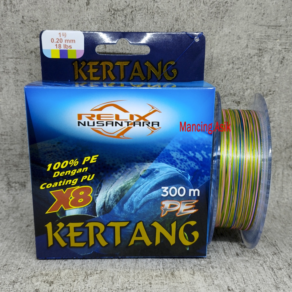 Jual Senar PE KERTANG 0.8 1 1.2 1.5 2 3 4 300M - Tali Pancing Relix Nusantara - Alat Mancing ...