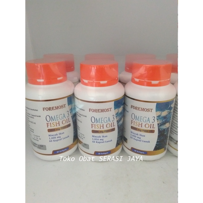 Jual FOREMOST OMEGA 3 FISH OIL 60 SOFTGELS SUPLEMEN KESEHATAN TUBUH TERBUTI MANJUR !! | Shopee ...