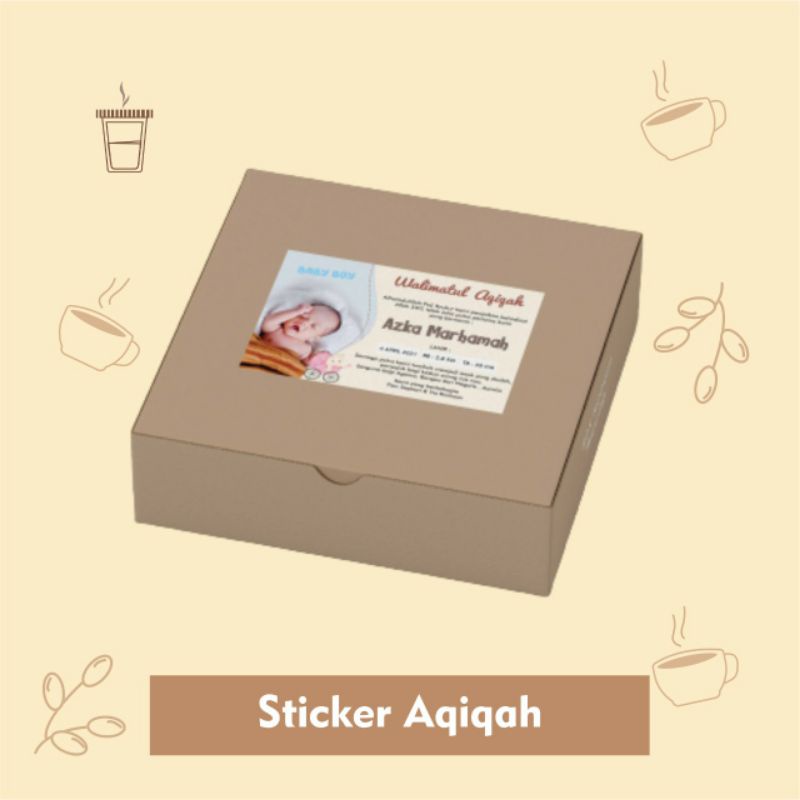 Jual Kartu Aqiqah, Stiker Aqiqah, Isian Berkat, Stiker Nasi Box Untuk ...