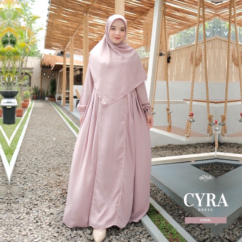 Jual Cyra Dress set SEGI4 By Gerai aliyah | Shopee Indonesia