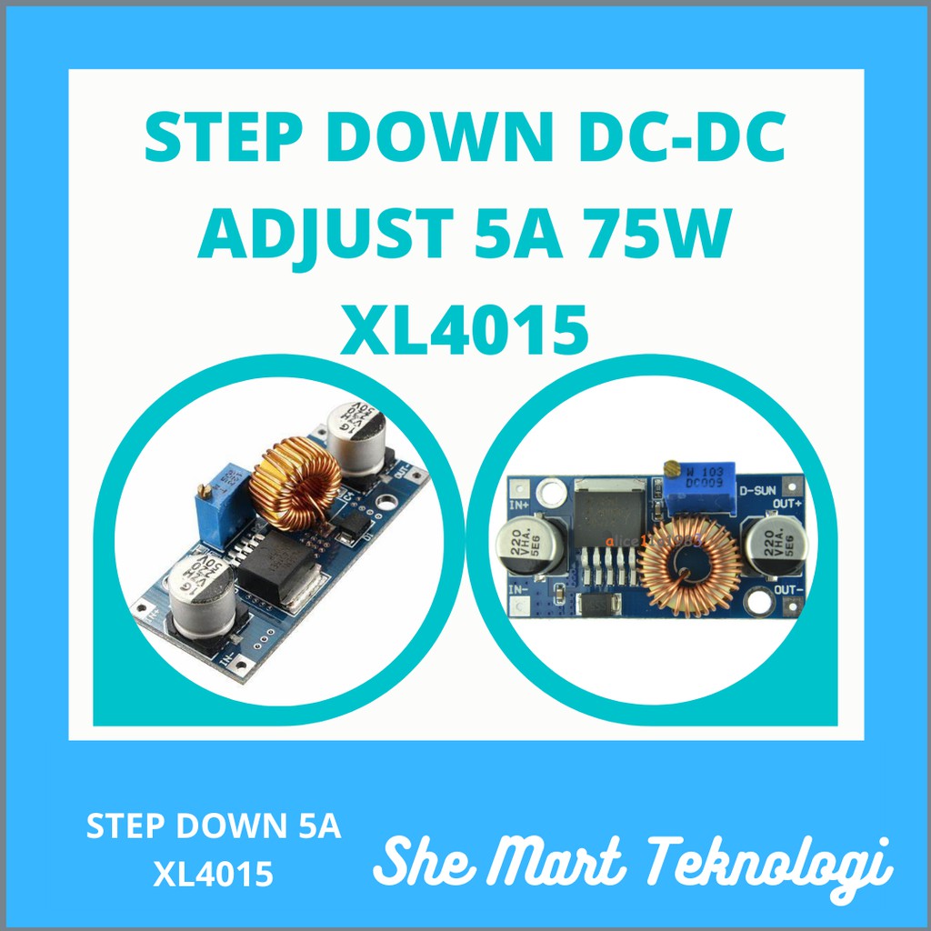 Jual Modul XL4015 DC to DC Buck Step down Adjustable Converter 5A 75W | Shopee Indonesia