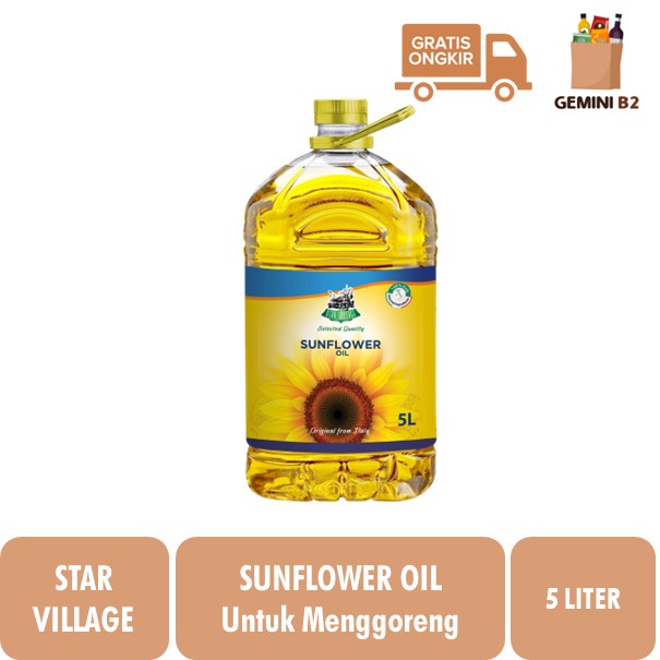 Jual Star Village Sunflower Oil Minyak Bunga Matahari 5 Liter dari ...