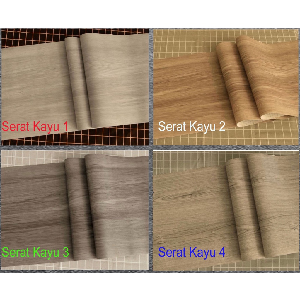 Jual Stiker / Sticker Motif Kayu - Dengan Serat - Lebar 45cm (45cm x ...