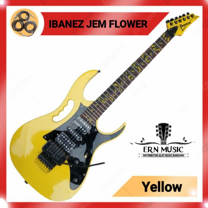 Jual GITAR ELEKTRIK JEM FLOWER IBANEZ | Shopee Indonesia