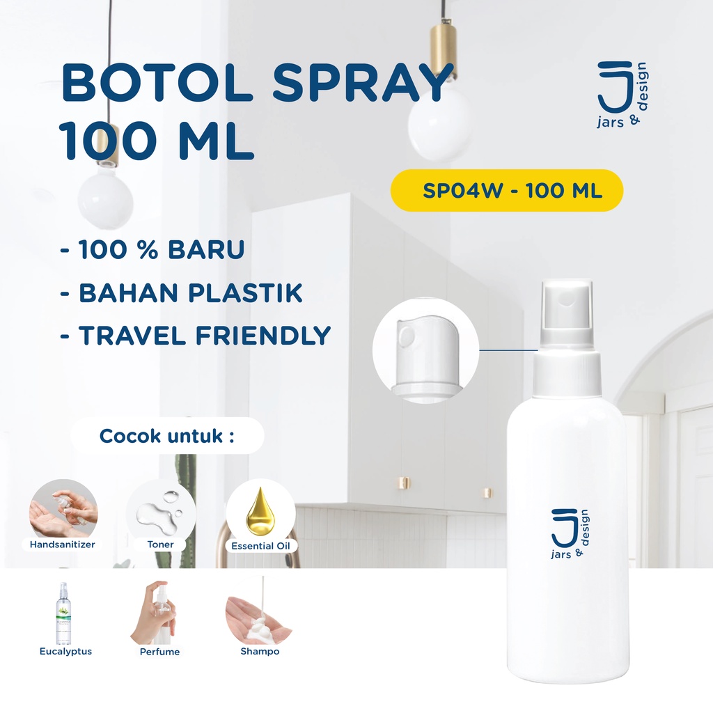 Jual SP04W - Botol Spray Putih 100ml | Shopee Indonesia