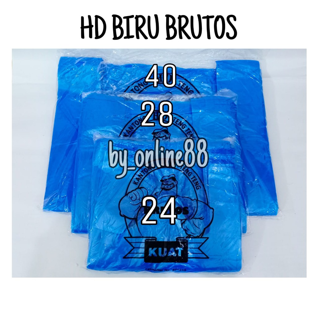 Jual Kantong plastik HD BIRU BRUTOS | Shopee Indonesia