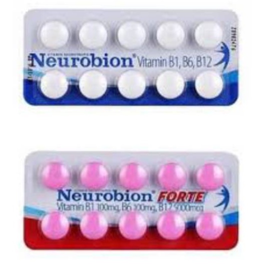 Jual Neurobion Forte 5000 Mg 10's (pink), Neurobion Tablet Putih 10's ...