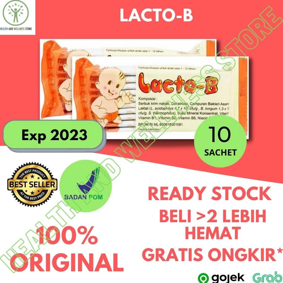 Jual Lacto B Lacto-B 10 Sachet Probiotik Diare Bab Anak Bpom | Shopee ...