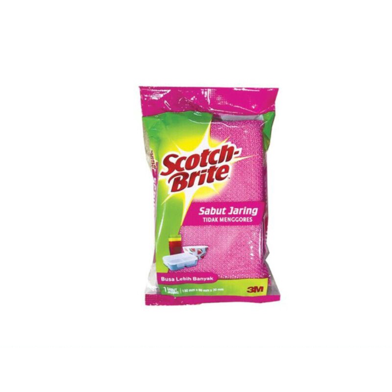 Jual SPON CUCI PIRING | SCOTCH BRITE SABUT JARING ANTI GORES 1 PCS ...