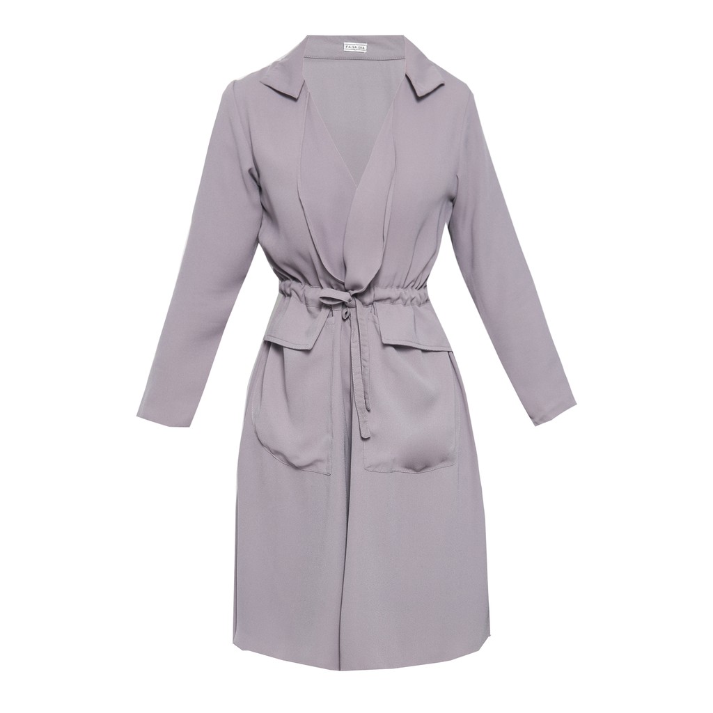 Jual Aisha Light Grey Parka | Shopee Indonesia