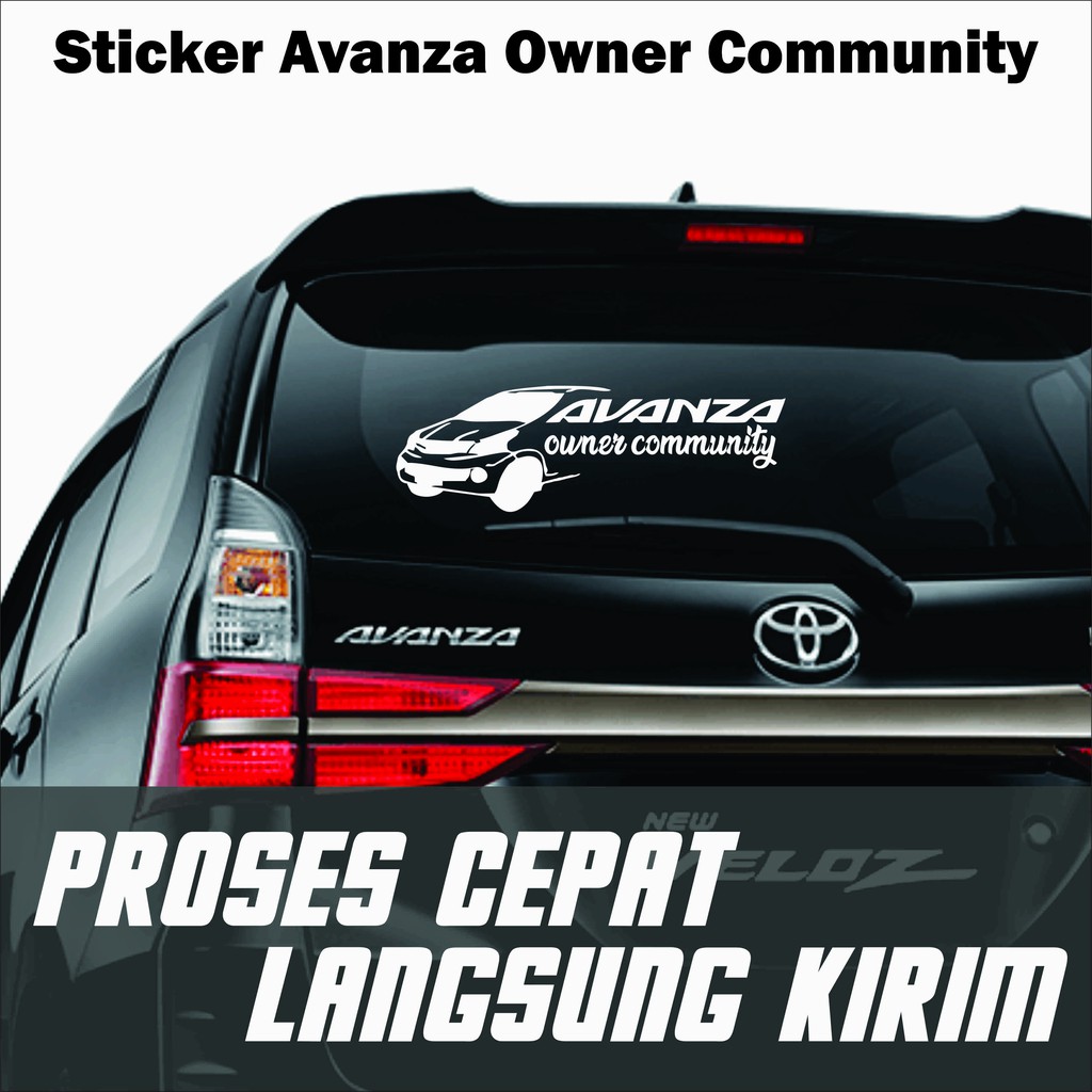 Jual STIKER MOBIL CUTTING STIKER KACA MOBIL BELAKANG AVANZA CUNNER ...