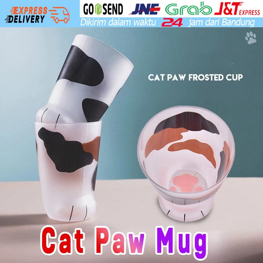 Jual 400ml Gelas Mug Kopi / Susu bentuk Telapak Kaki Kucing Lucu ...