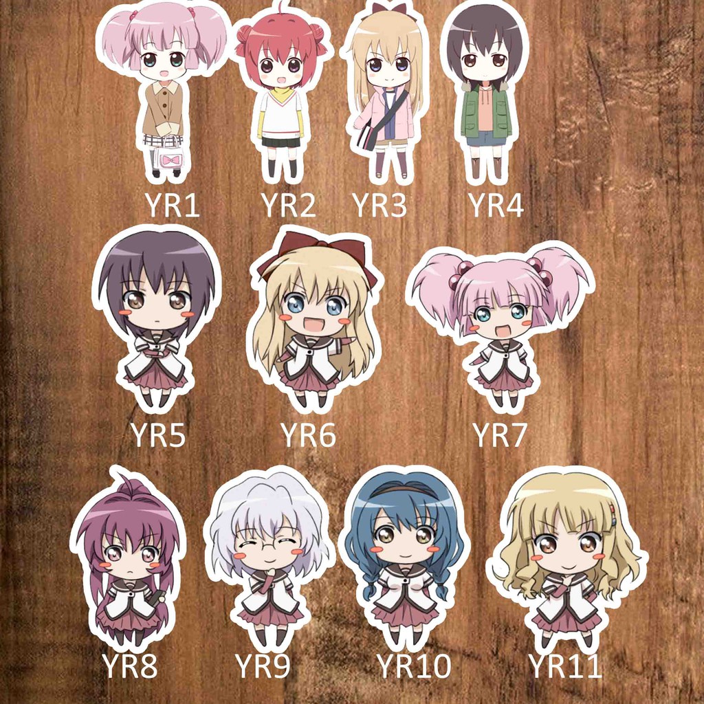 Jual sticker stiker anime yuri yuri | Shopee Indonesia
