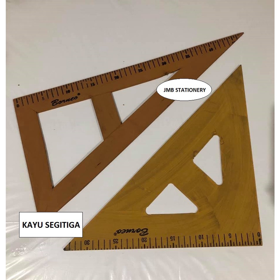 Jual Penggaris Kayu Segitiga | Shopee Indonesia