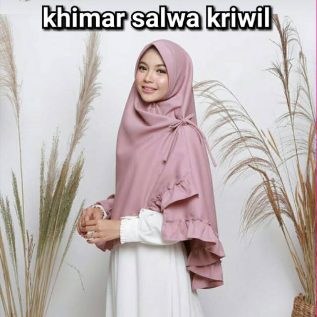 Jual Khimar salwa ruffle | Shopee Indonesia